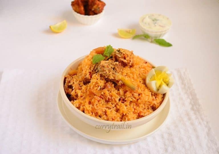Ambur chicken biryani | How to make ambur biryani - CurryTrail