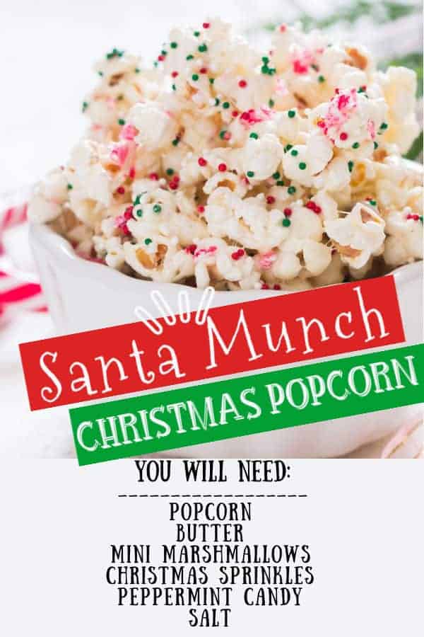 Santa Munch Christmas Popcorn Snack Mix - CurryTrail