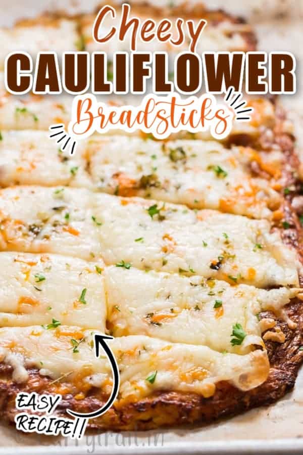 Cheesy Cauliflower Breadsticks- CurryTrail