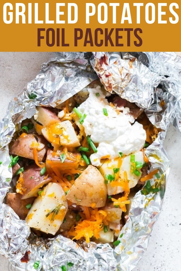 Cheesey Grilled Potatoes In Foil Packets - CurryTrail