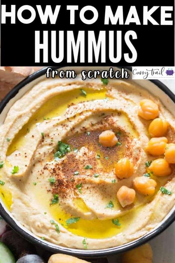 How To Make Hummus From Scratch (Video) - CurryTrail