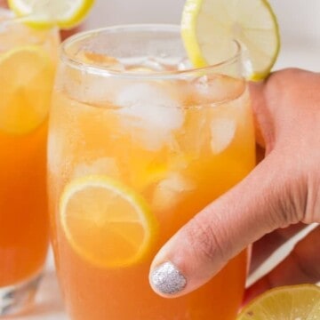 Honey Sweetened Lemon Iced Tea Recipe - CurryTrail