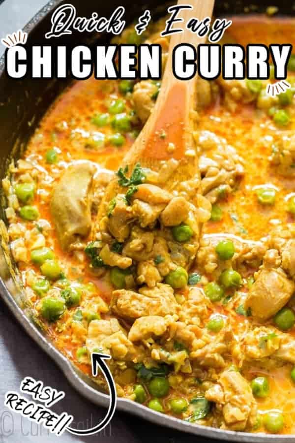 Quick & Easy Chicken Curry Recipe {Video} - CurryTrail