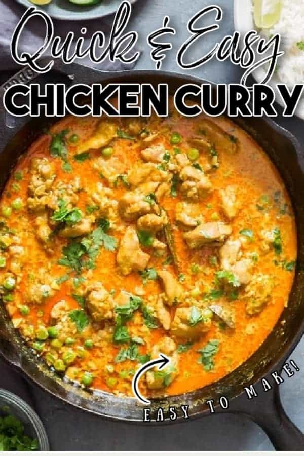 Quick & Easy Chicken Curry Recipe {Video} - CurryTrail