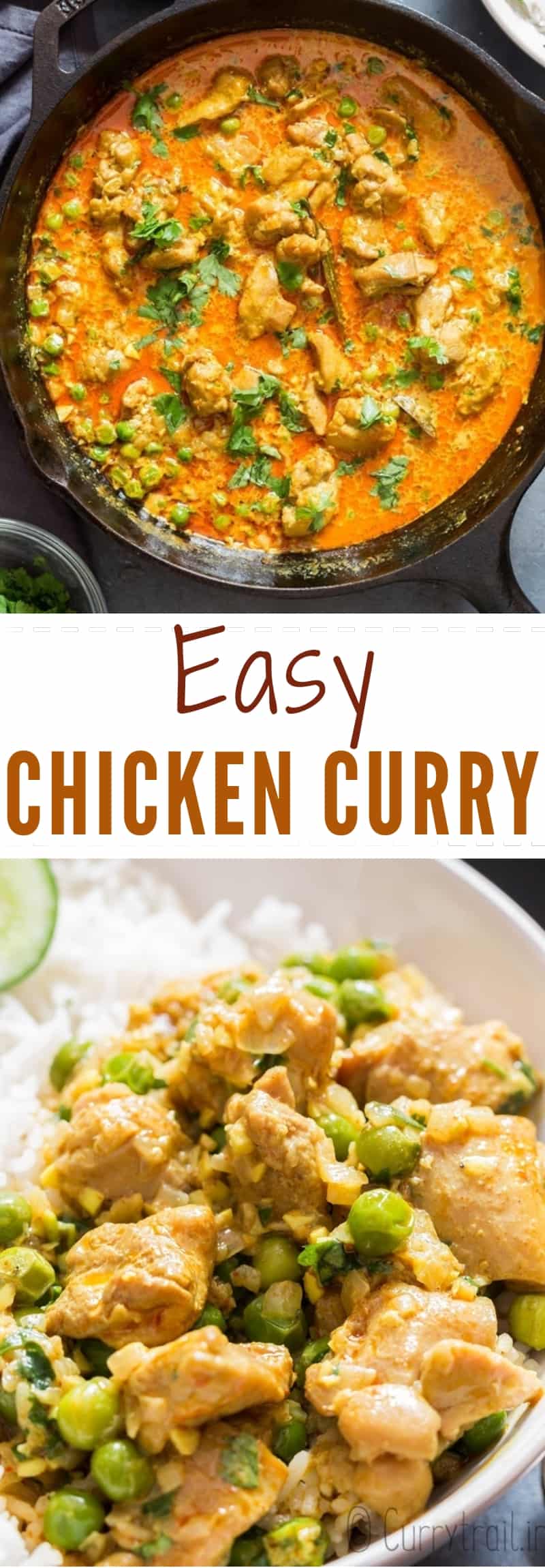 Quick & Easy Chicken Curry Recipe {Video} - CurryTrail