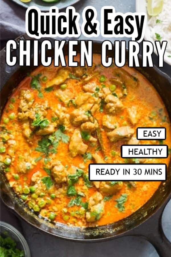 Quick & Easy Chicken Curry Recipe {Video} - CurryTrail