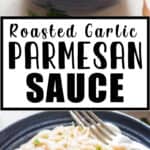 Roasted Garlic Parmesan Sauce Recipe - CurryTrail