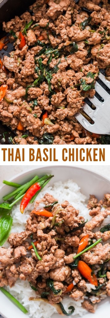 Spicy Thai Basil Chicken Recipe (Gai Pad Krapow) - CurryTrail