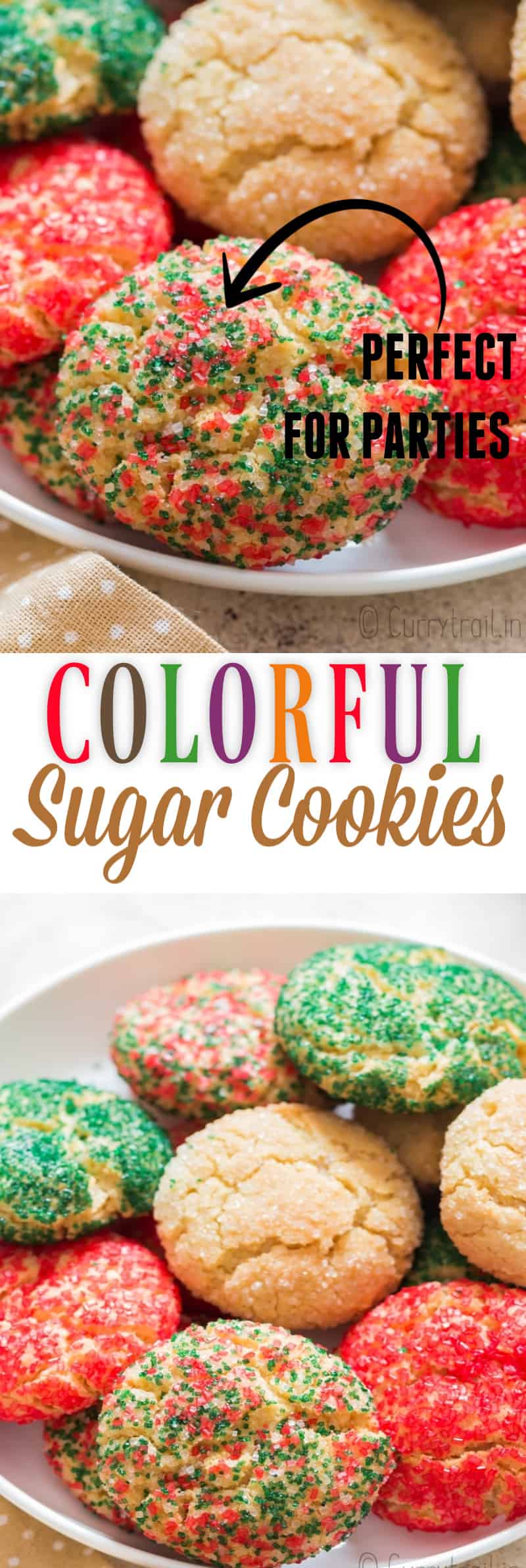 Colorful Soft Sugar Cookie Recipe [Video] - CurryTrail
