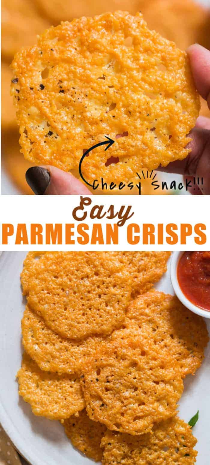 Baked Parmesan Crisps [Low Carb, Gluten Free, Keto] - CurryTrail