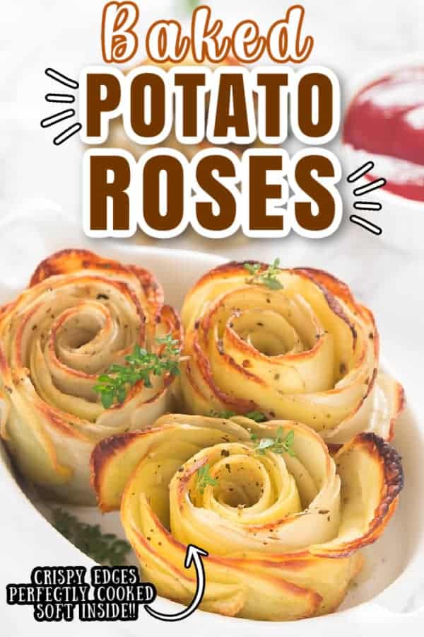 Baked Potato Roses (Vegan, Gluten-Free, Healthy) - CurryTrail