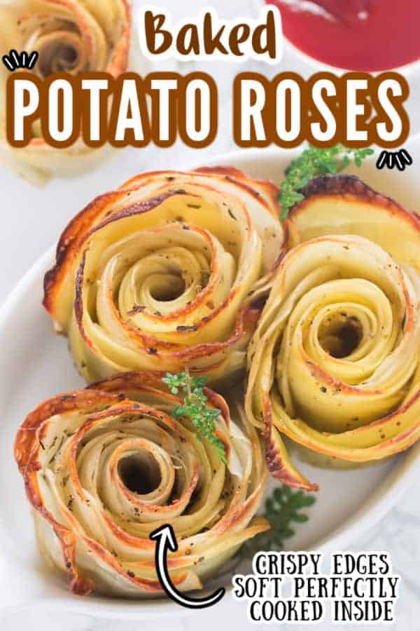 Baked Potato Roses (Vegan, Gluten-Free, Healthy) - CurryTrail