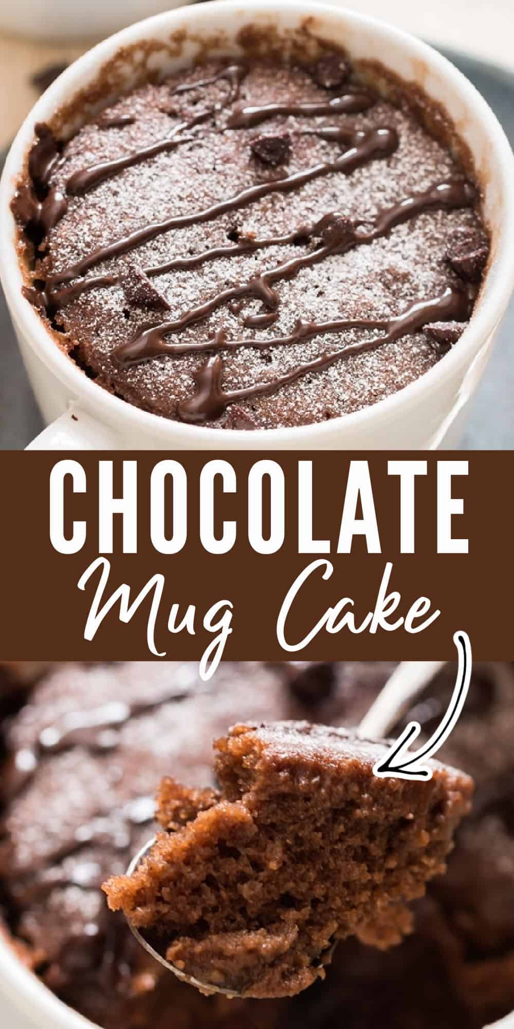 1 MInute Chocolate Mug Cake Recipe - Curry Trail