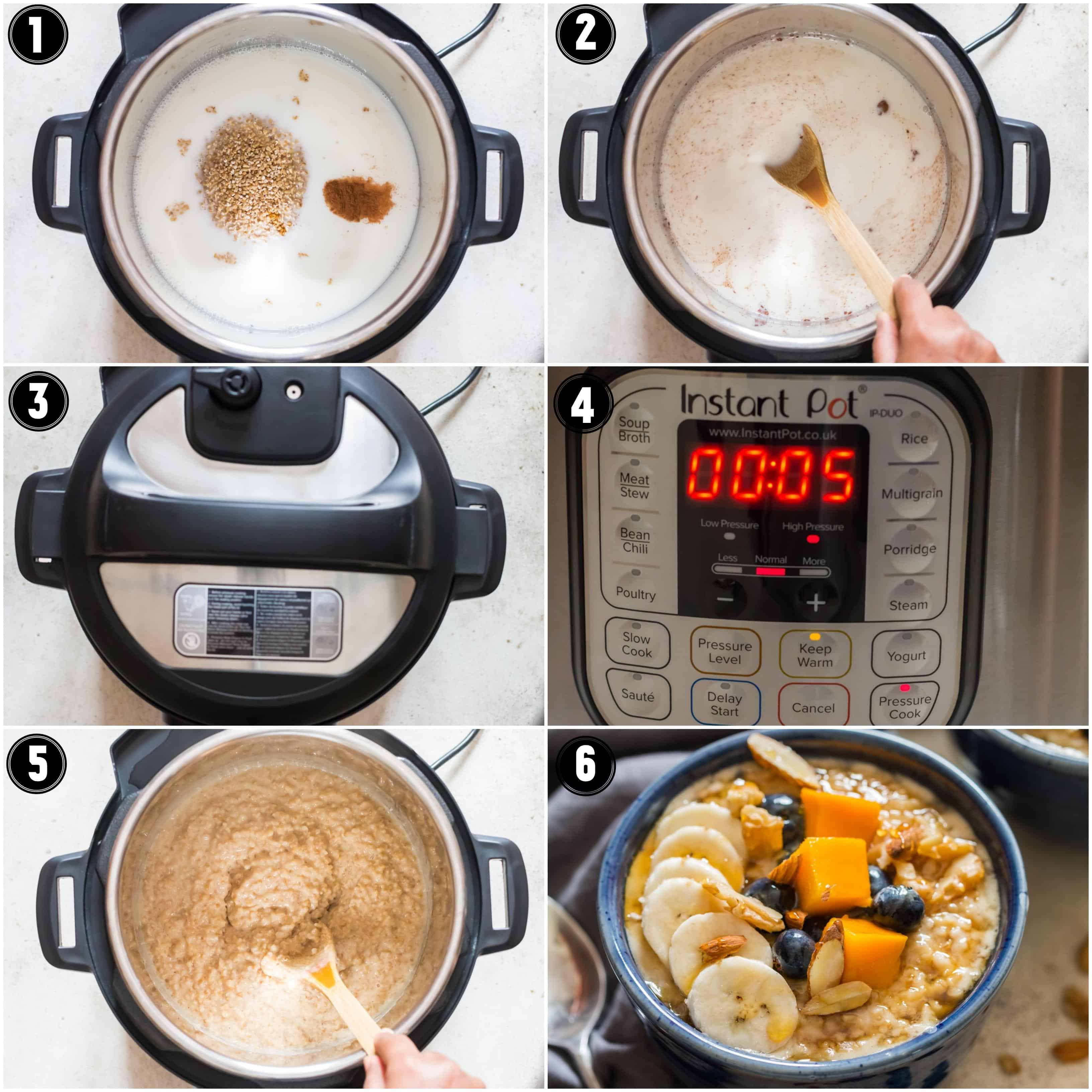 Easy And Quick Instant Pot Steel Cut Oats - Curry Trail