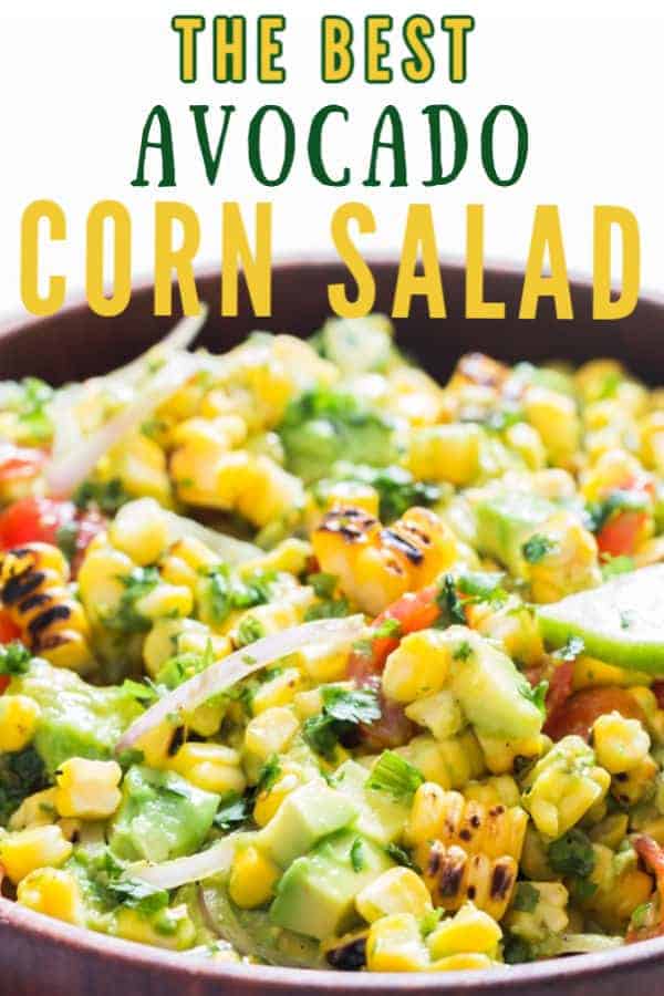 Best Avocado Corn Salad Recipe (VIDEO) - Curry Trail