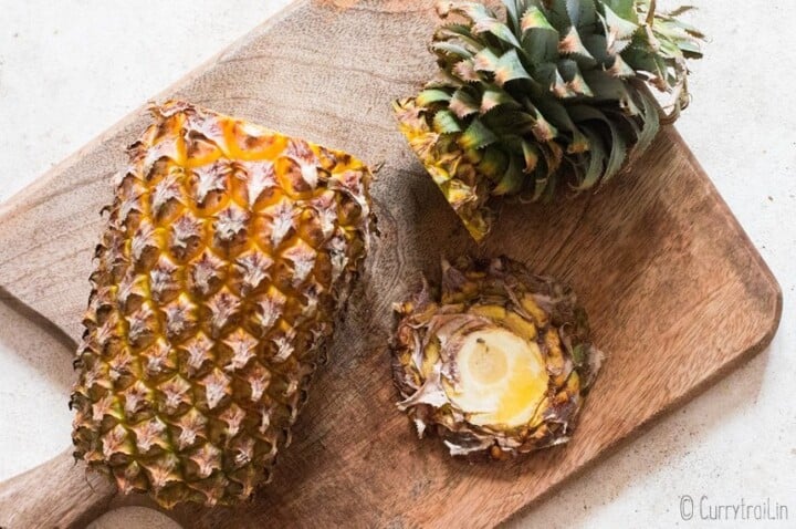 How To Cut A Pineapple Without Wastage - Curry Trail