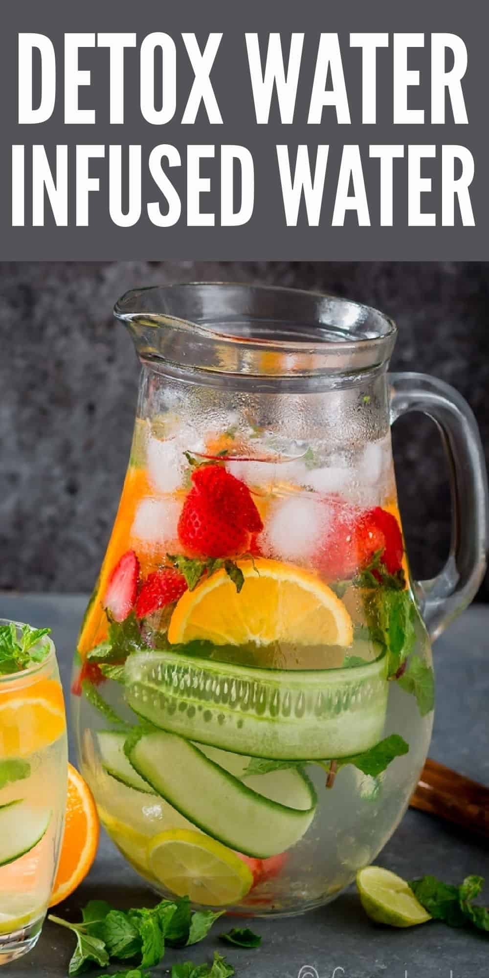Detox Infused Water (Homemade Vitamin Water) - Curry Trail