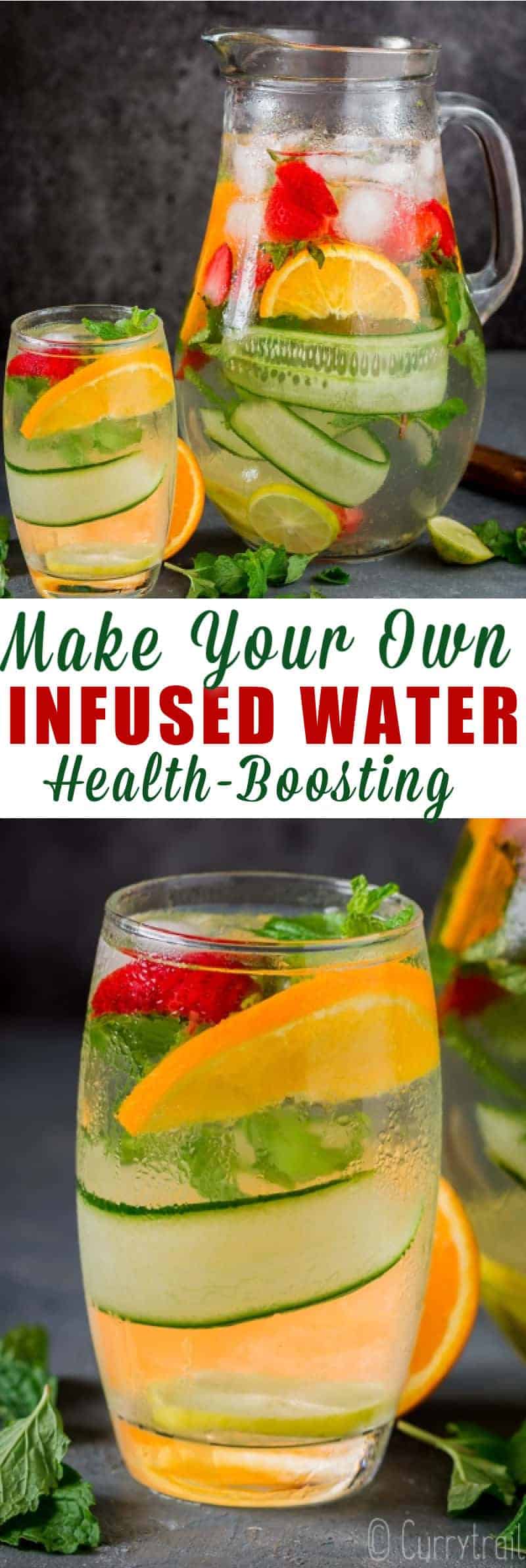 Detox Infused Water | Homemade Vitamin Water - Curry Trail