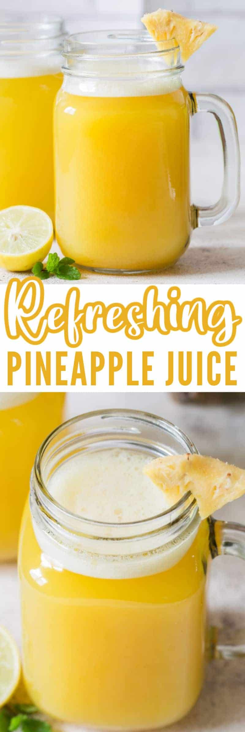 Refreshing Homemade Pineapple Juice- Curry Trail