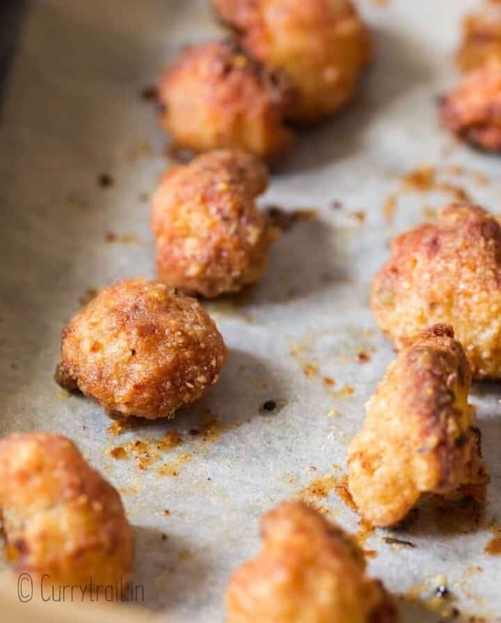 Best Ever Cauliflower Popcorn (Baked) - Curry Trail