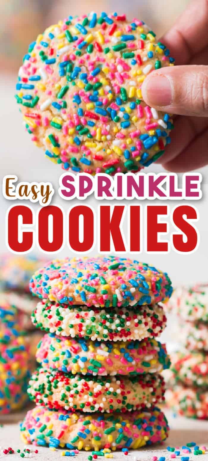 Better-Than-Bakery Rainbow Sprinkle Cookies - Curry Trail