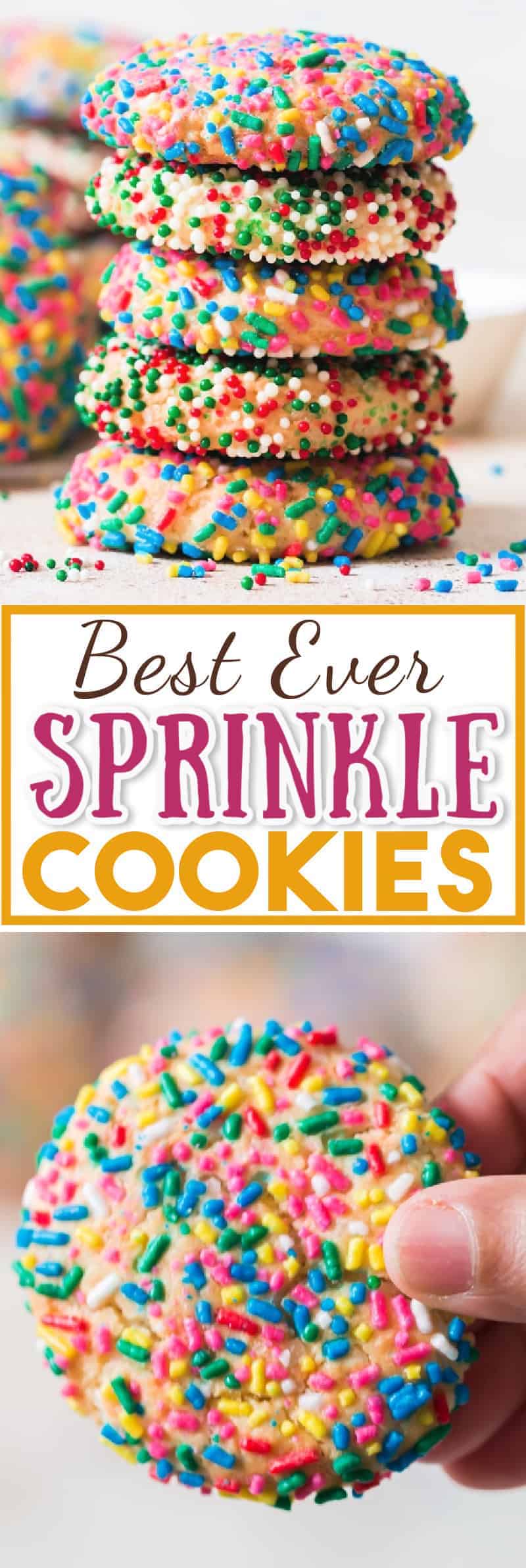 Better-Than-Bakery Rainbow Sprinkle Cookies - Curry Trail