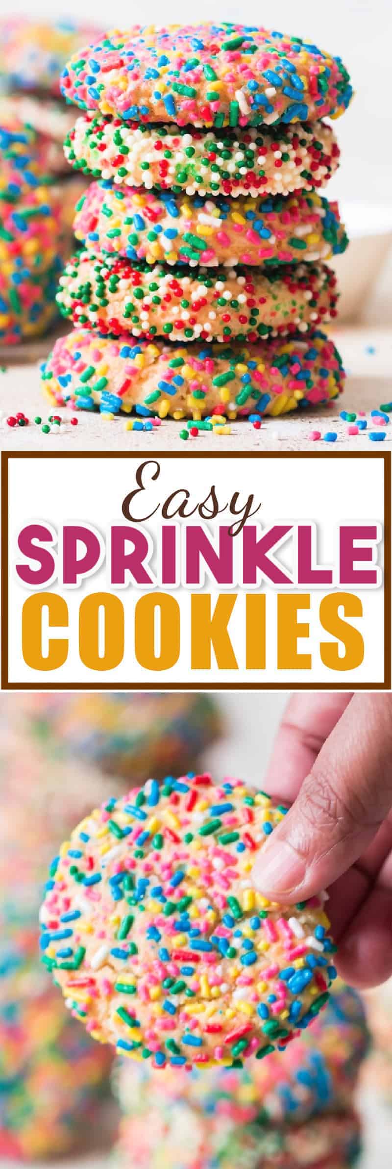 Better-Than-Bakery Rainbow Sprinkle Cookies - Curry Trail