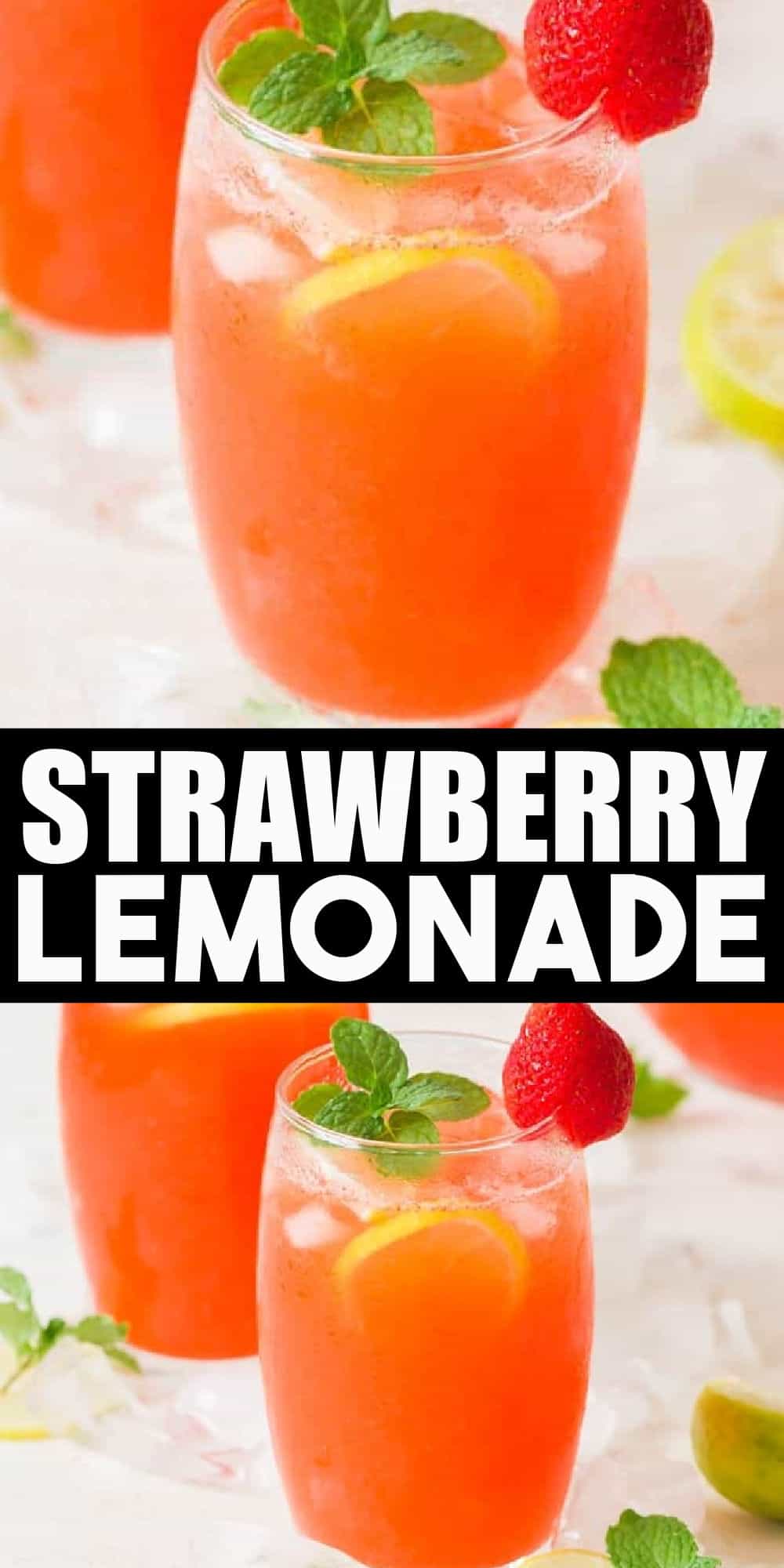 Homemade Fresh Strawberry Lemonade Recipe - CurryTrail