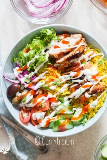 Easy Chicken Shawarma Bowl Recipe - Curry Trail