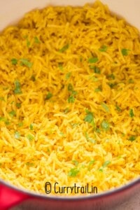 Quick & Easy Turmeric Yellow Rice Recipe - Curry Trail
