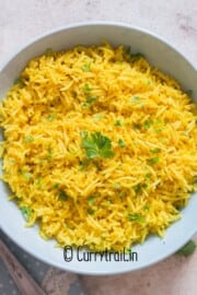 Quick & Easy Turmeric Yellow Rice Recipe - Curry Trail