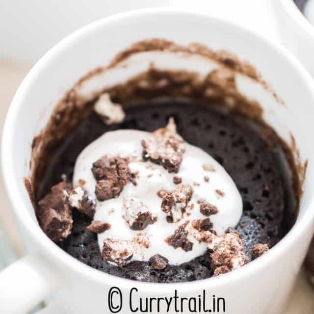 2 Ingredients Oreo Mug Cake (Viral Tik-Tok Recipe) - Curry Trail