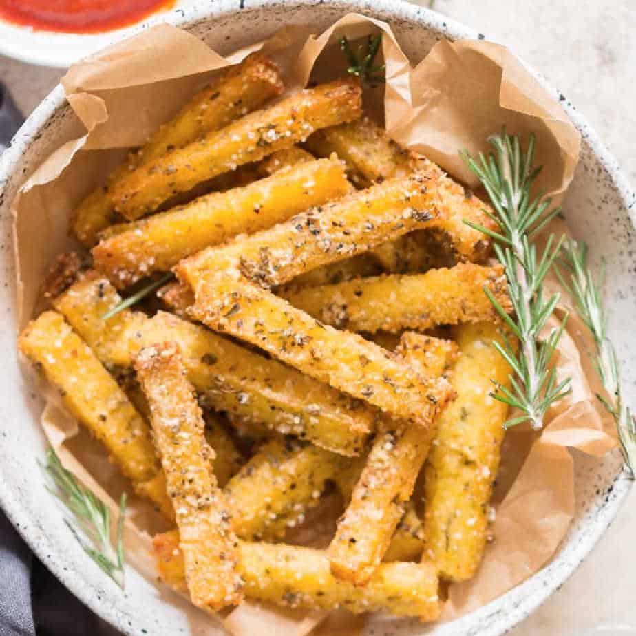 Crispy Baked Polenta Fries From Scratch - Curry Trail