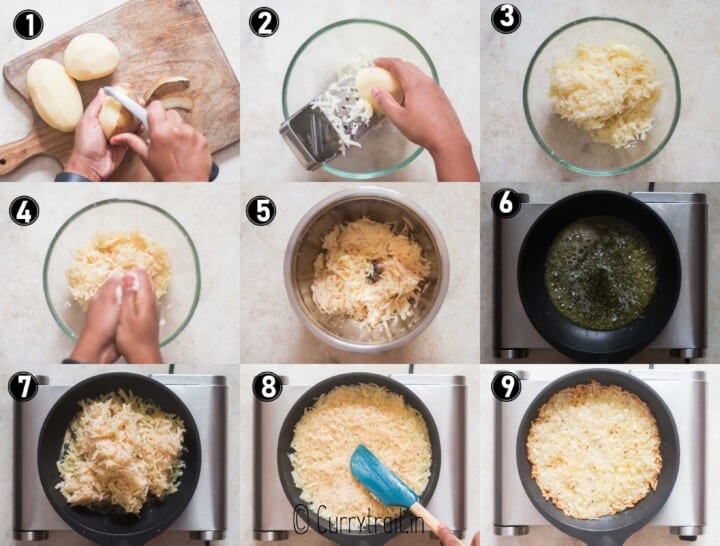 Crispy Potato Rösti (Crispy Potato Cakes)- Curry Trail