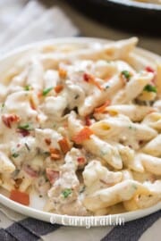Creamy Chicken Bacon Ranch Pasta Meal - Curry Trail