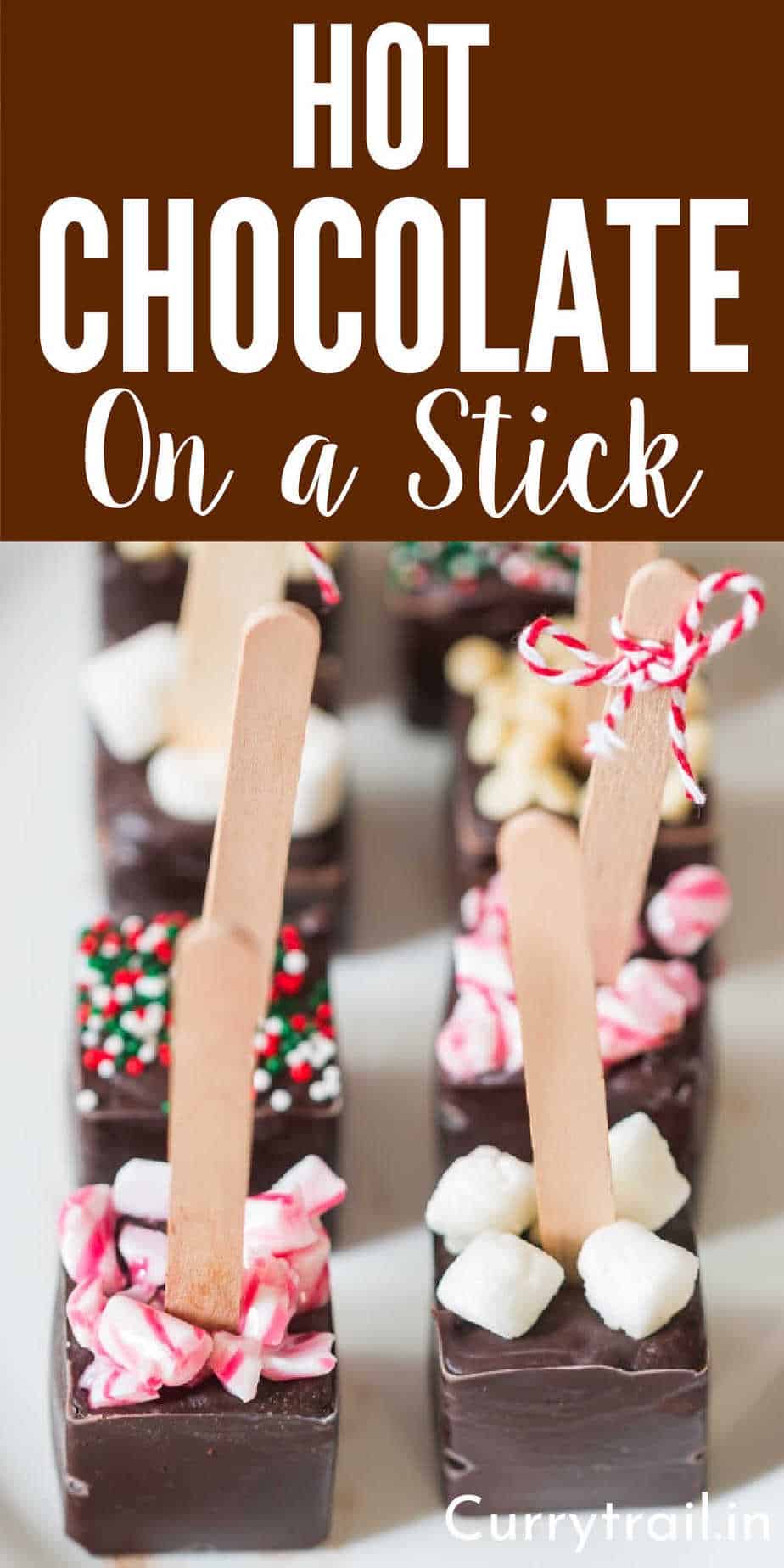 Easy Homemade Hot Chocolate Sticks - Curry Trail