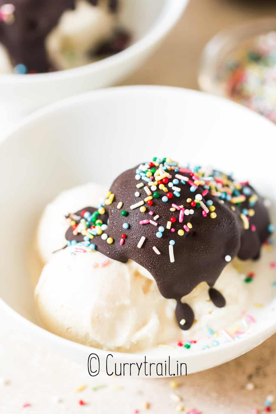 2 Ingredients Magic Shell - Curry Trail