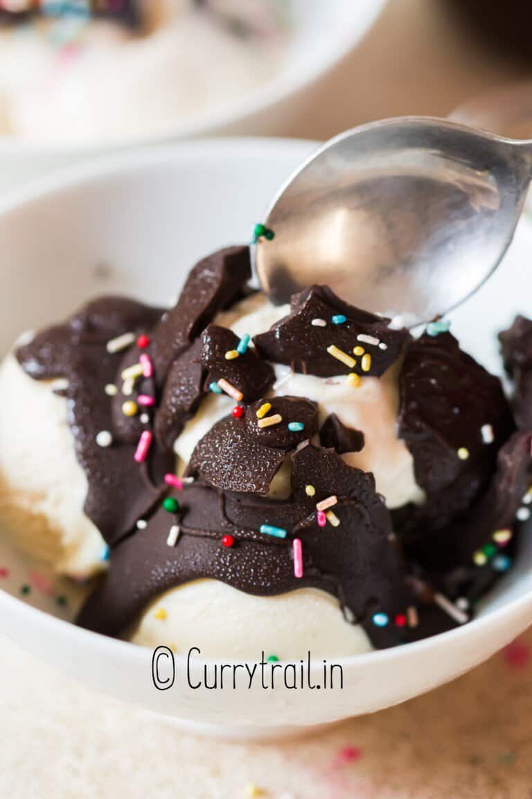 2 Ingredients Magic Shell - Curry Trail