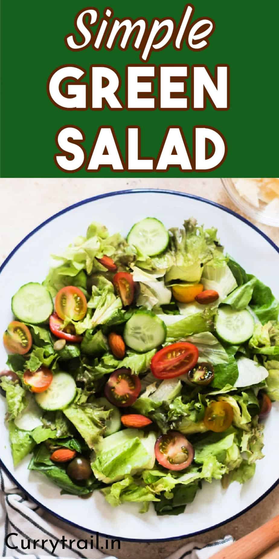 Simple Chopped Green Saald- Curry Trail