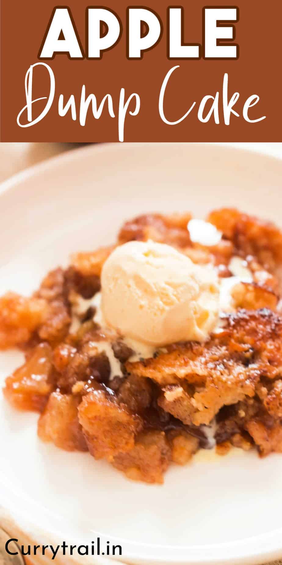 Apple Dump Cake - Curry Trail