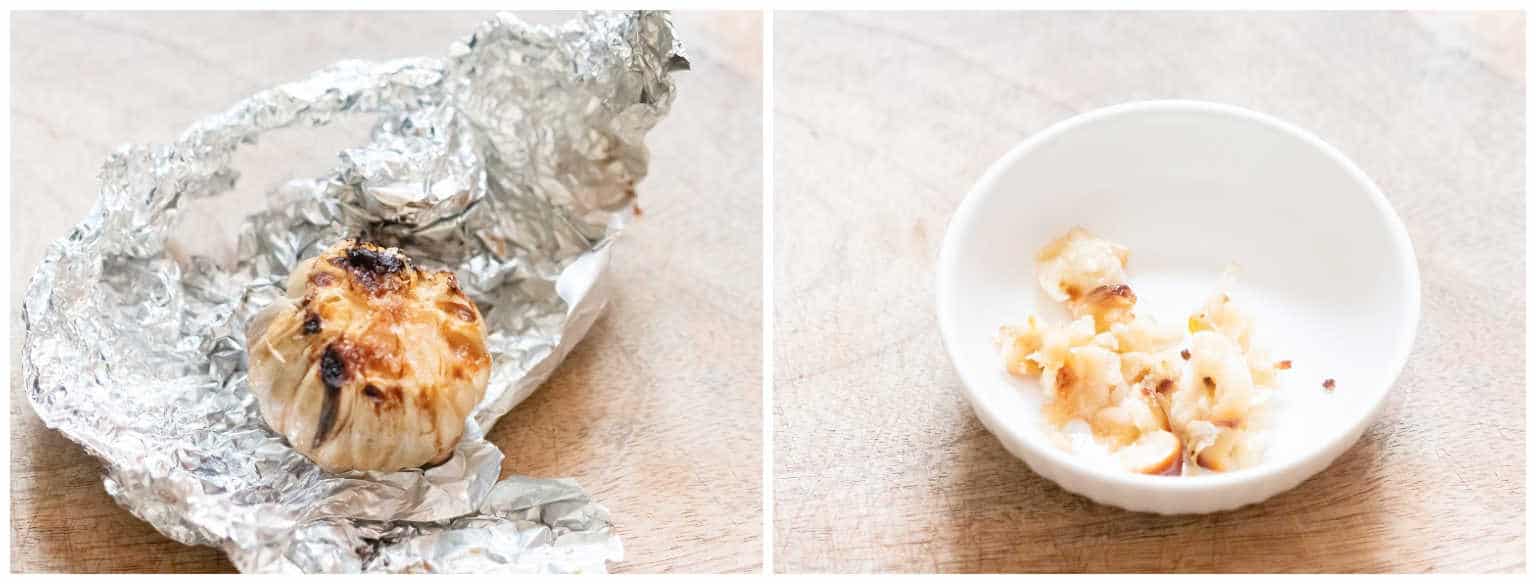 Roasted Garlic Creamy Mashed Cauliflower- Curry Trail