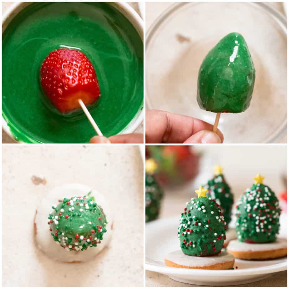 Chocolate Covered Strawberry Christmas Tree - Curry Trail