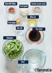 Spicy Garlic Edamame- Curry Trail