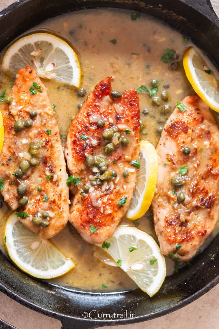Easy Chicken Piccata Recipe - Curry Trail