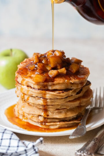 Easy Apple Pancakes - Curry Trail