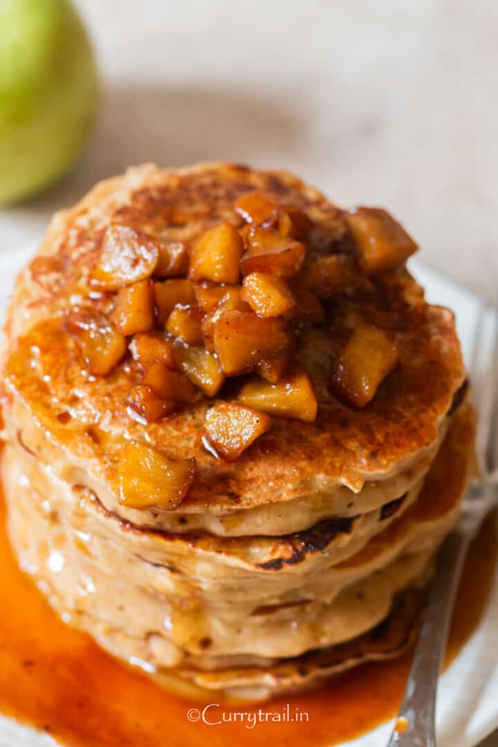 Easy Apple Pancakes - Curry Trail