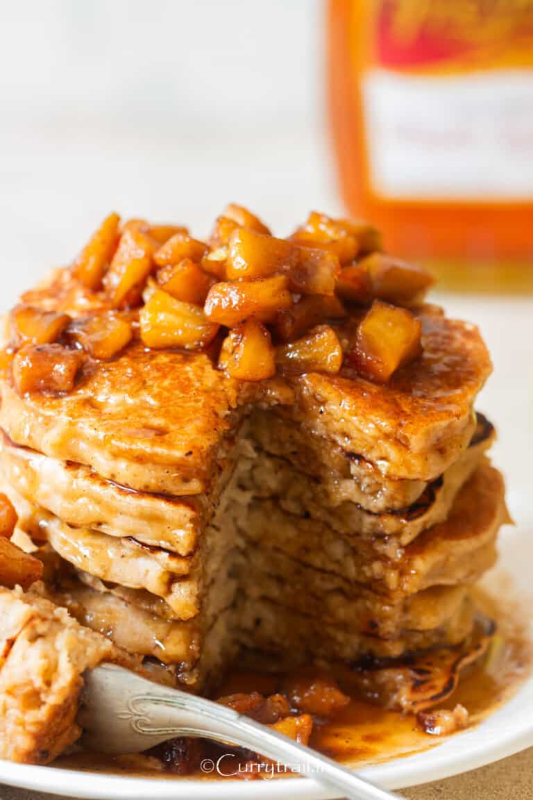 Easy Apple Pancakes - Curry Trail