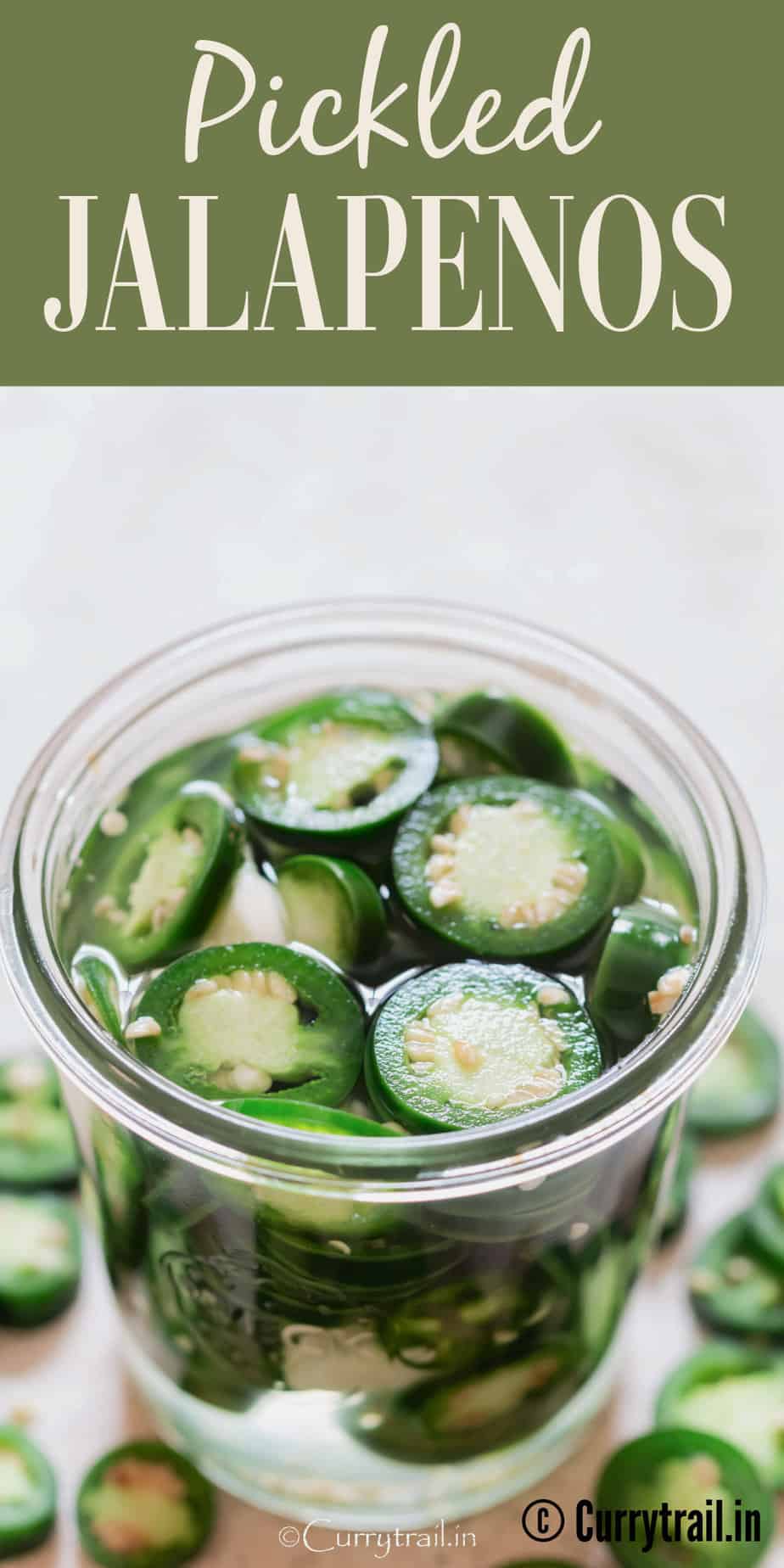 Quick Pickled Jalapenos - Curry Trail