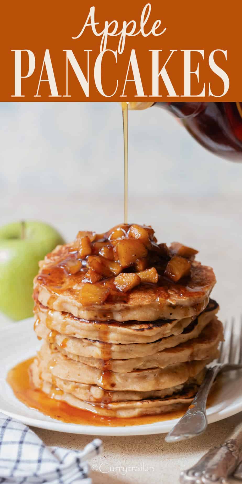 Easy Apple Pancakes - Curry Trail