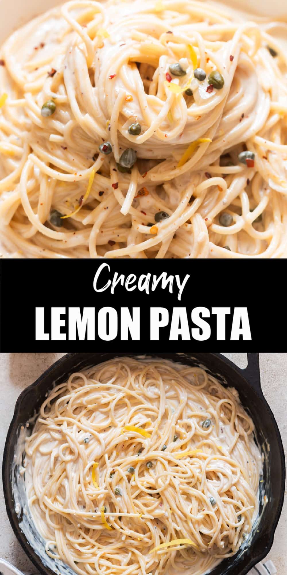 Creamy Lemon Pasta (Pasta al Limone) - Curry Trail